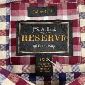 Jos. A. Bank | Shirts | Jos A Bank Button Down Mens 4xlt Multi Reserve ...